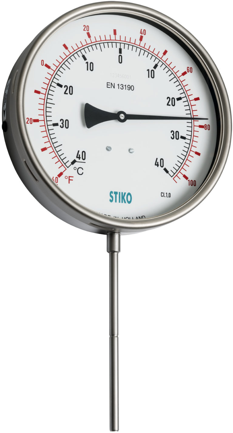 rigid stem thermometer with double scale • Stiko